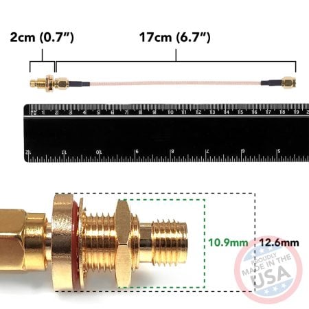 Bulkhead SMA to SMA (4 pack) | Atlas Scientific