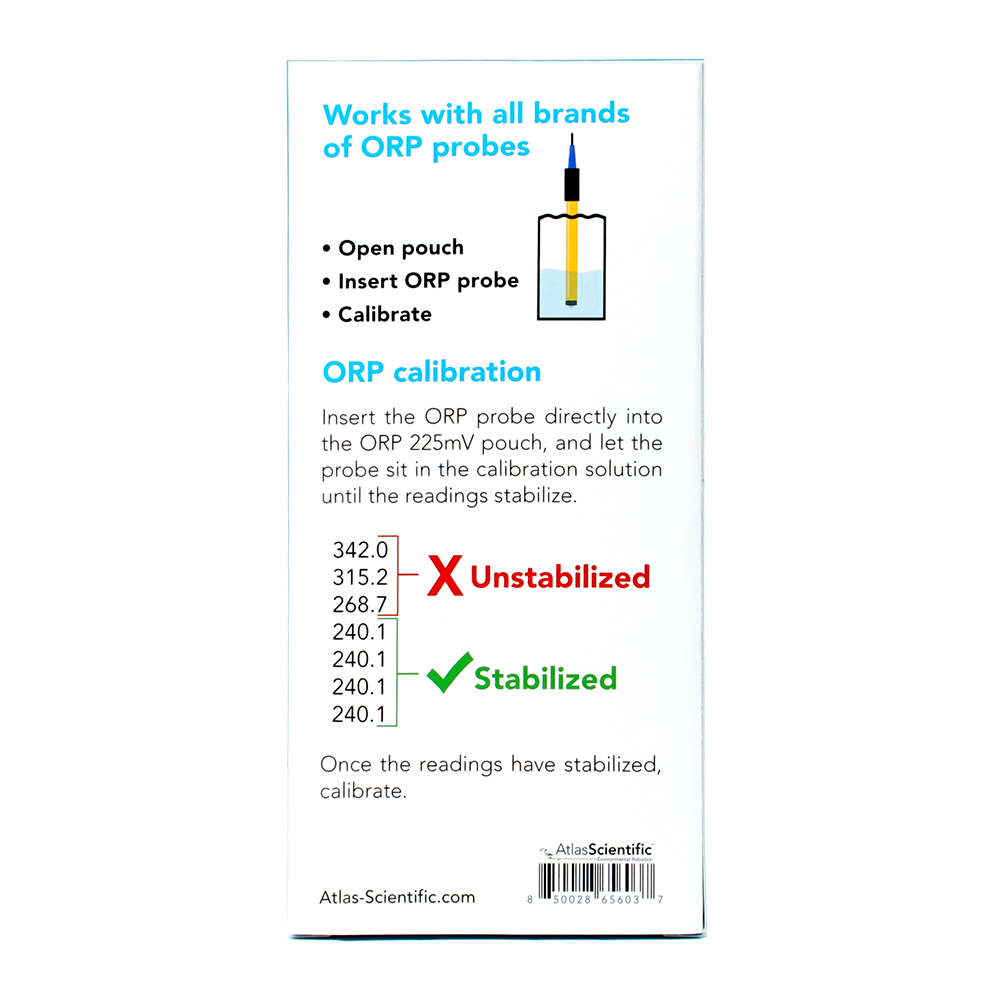 Orp Calibration Set 3 Pouches Atlas Scientific